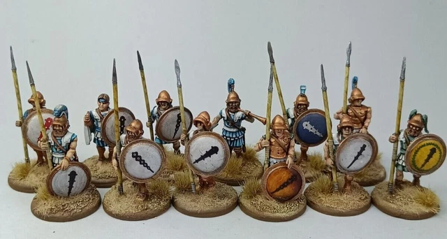 THEBAN INFANTRY X12 Ancient Greek victrix hail caesar SPQR Pro painted ...