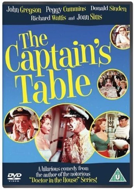THE CAPTAIN'S TABLE DVD Donald Sinden John Gregson Movie Film UK ...
