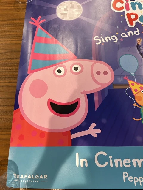 PEPPA’S CINEMA PARTY - 30”x40” Cinema Quad Poster / Peppa Pig EUR 11,69 ...