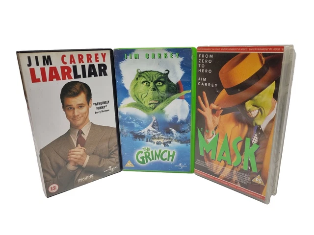 JIM CARREY - VHS 3 Film Bundle - PAL VHS - Cert. Pg And 12 £9.99 ...