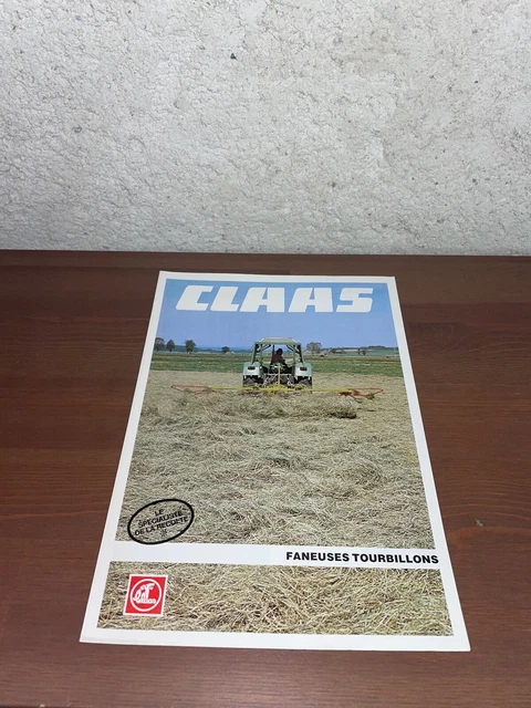 BROCHURE PROSPEKT PROSPECTUS FANEUSE CLAAS TOURBILLON tracteur-fendt-john deere EUR 4,99 ...