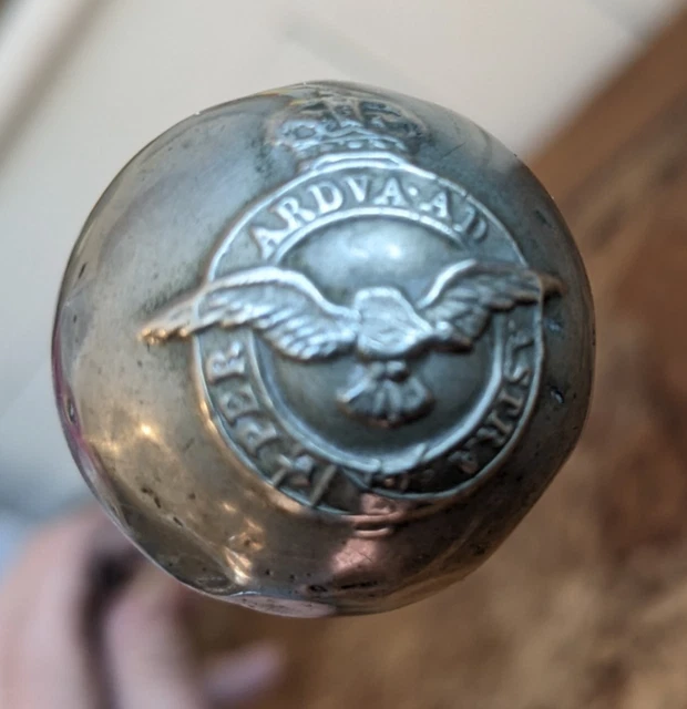 WW1 MILITARY RAF Royal Air Force Swagger Stick - Silver Ball Top £55.00 ...