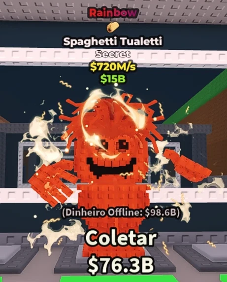 SPAGHETTI TUALETTI RAINBOW - Steal a Brainrot - Roblox - Best Price and Fast EUR 30,00 - PicClick DE