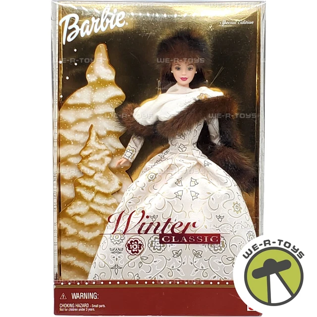 WINTER CLASSIC BARBIE Special Edition Brunette Doll 2001 Mattel 52996 ...