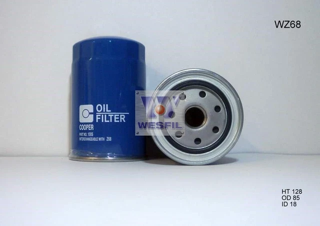 WESFIL OIL FILTER FOR Toyota Hiace 1.8L, 2.0L, 2.2L 1983-1989 WZ68 $20. ...