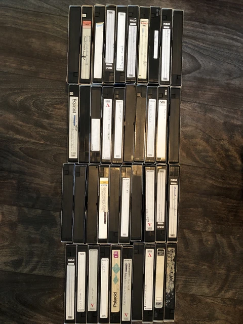 LOT OF 40 Pre-Recorded VHS Tapes Sold As Used Blanks Movies TV Shows ...