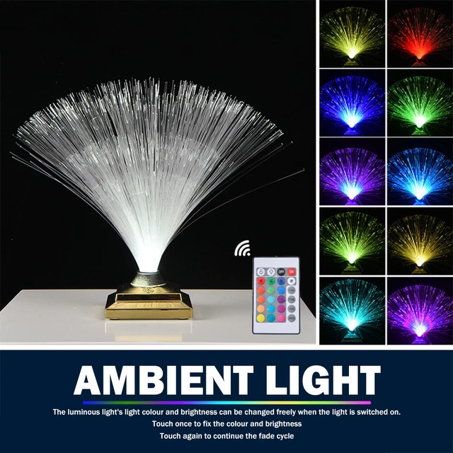 LED OPTIC FIBER Light Touch Control RGB Festival Lamp 1800mAh ...