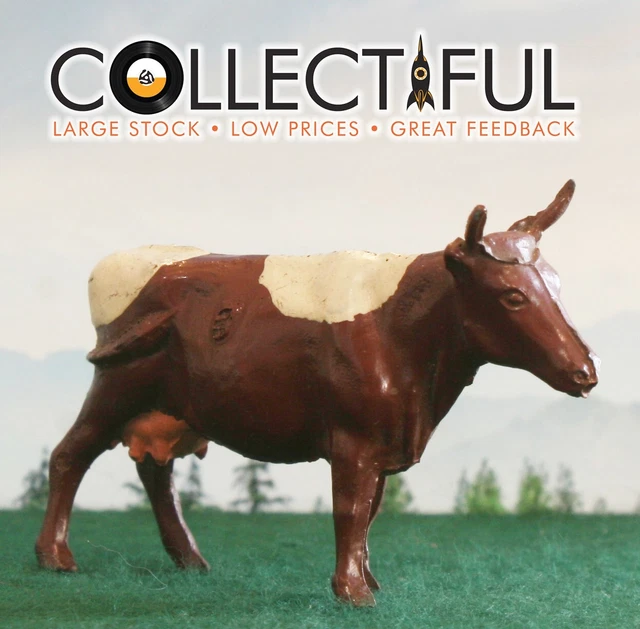 BRITAINS SCALE VINTAGE Lead Figures - Farm Animals - Bull - Cow 🔥 1807 ...