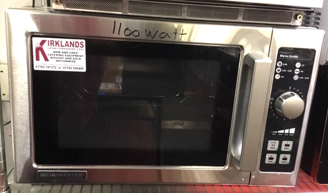 MENUMASTER 1100 WATT Microwave Oven 13amp Dial Timer 34 Litre Touch ...