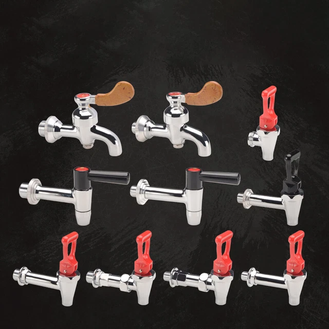 STAINLESS STEEL TAP Assembly Hot Water Boiler Faucet High Temperature ...