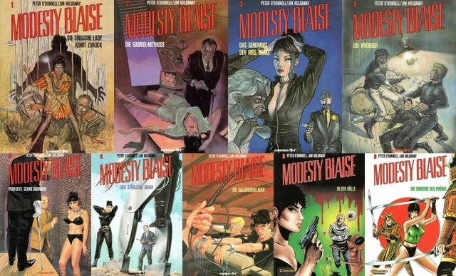MODESTY BLAISE 1-9 (Z1, 1. Aufl.), Carlsen EUR 307,00 - PicClick DE