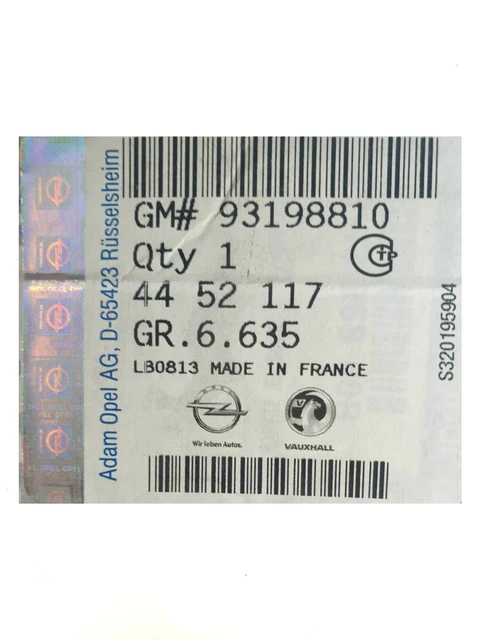 ORIGINALE GM/OPEL - 93198810 Puleggia Vivaro A Renault Traffic II ...