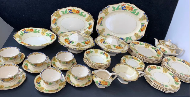 JOHN MADDOCK & Sons Minerva England Art Deco large dining set - #1008 £ ...