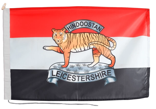 BRITISH ARMY LEICESTERSHIRE Regiment Flag with Rope & Toggle - MOD ...
