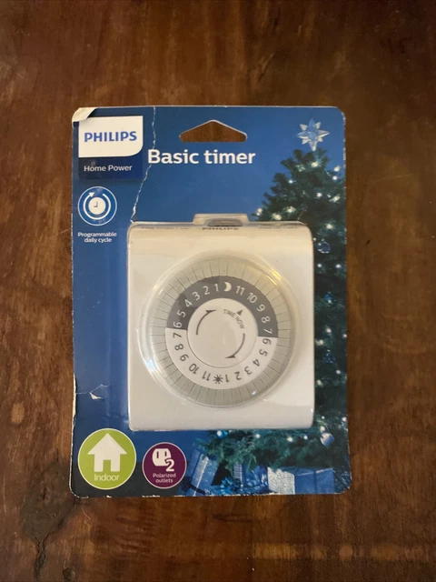 PHILIPS HOME BASIC Timer Indoor Programmable Daily Cycle Polarized 2 ...