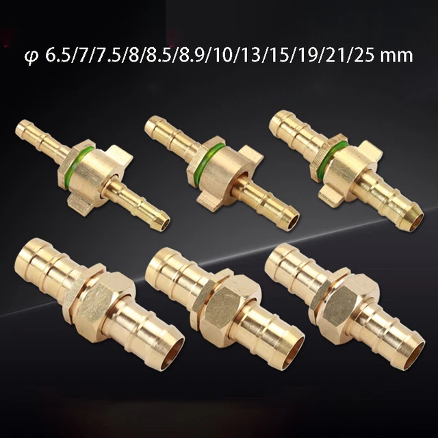 BRASS HOSE BARB Tail Connector Water Gas Air Tube Agriculture Pipe ...