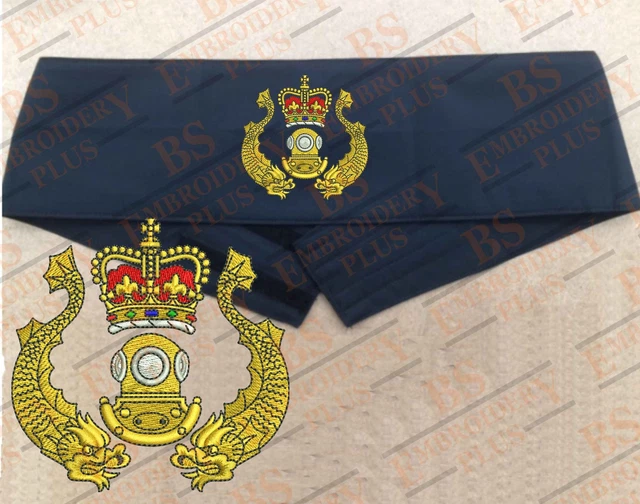 ROYAL NAVY CLEARANCE Diver Embroidered Cummerbunds £30.00 - PicClick UK