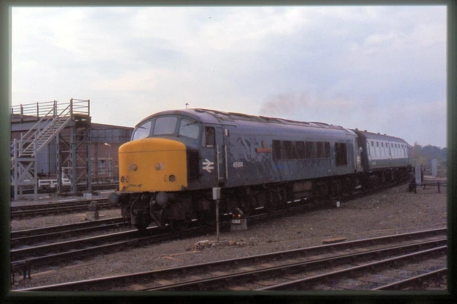 ORIGINAL 35MM SLIDE: BR Peak Type 4 45014 entering York from the north ...