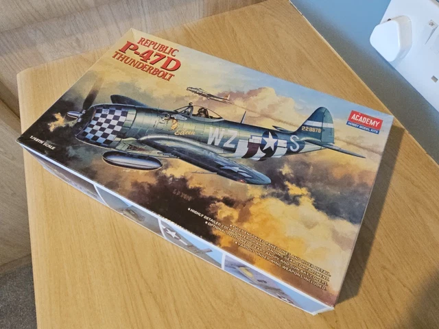 ACADEMY REPUBLIC P-47D Thunderbolt 1/48 Scale Model Airplane Kit #2159 ...