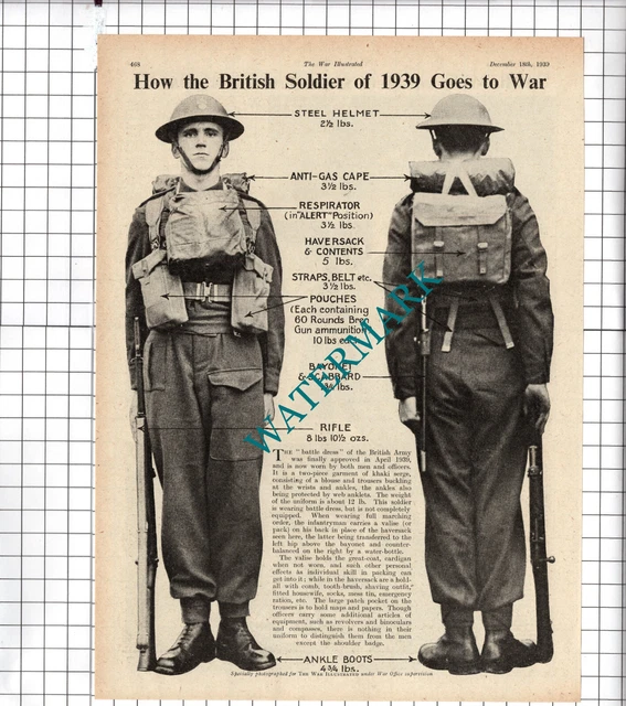 BRITISH ARMY SOLDIER World War Two WW2 - 1939 Clipping £9.79 - PicClick UK