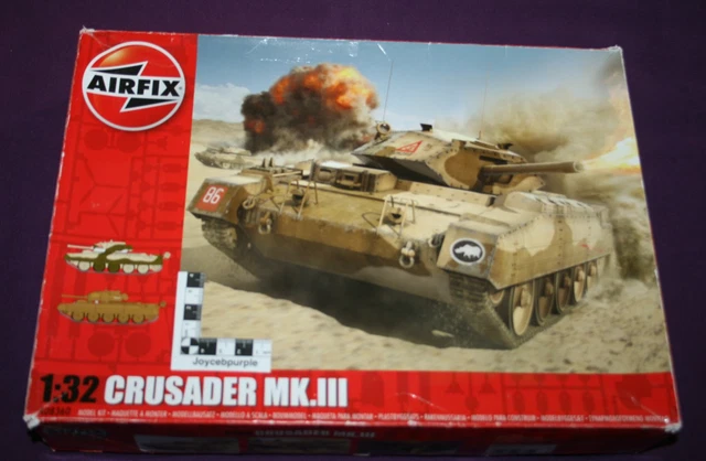 AIRFIX CRUSADER MK.III Tank 1:32 scale model kit A08360. £37.50 ...