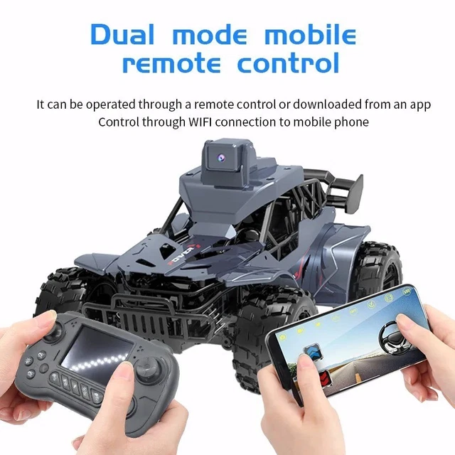 FPV RC CAR with Camera LCD Remote Real-Time Video 2.4G High Speed ...
