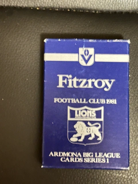 1981 ARDMONA BIG LEAGUE SERIES 1 VFL- FITZROY 33 CARD SET With Original ...