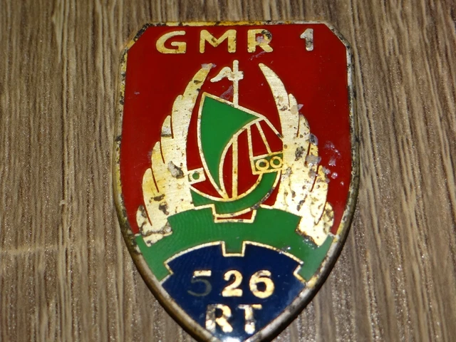 INSIGNE MILITAIRE GMR 1 526e RT Groupement Moyen Régionaux Régiment de ...