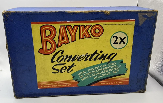 VINTAGE BAYKO CONVERTING Set 2x In Original Box - 1950s £5.99 - PicClick UK
