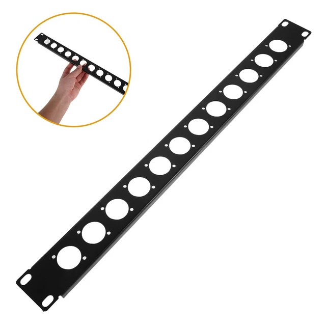 AUDIO PATCH PANEL Rack Mount - Cable Organizer - Desk Rack Cord ...