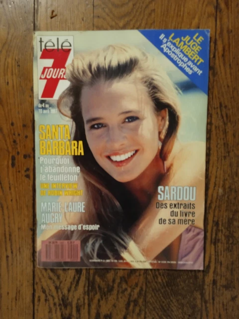 MAGAZINE TÉLÉ 7 jours de 1987 - Robin Wright, Santa Barbara EUR 5,00 - PicClick FR