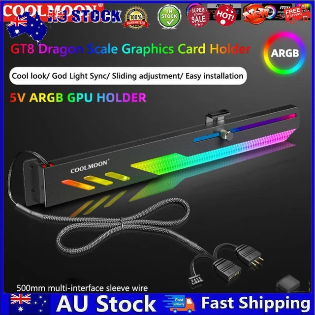 GT8 HORIZONTAL GPU Support Video Card Stand GPU Holder (Black) * $19.89 ...