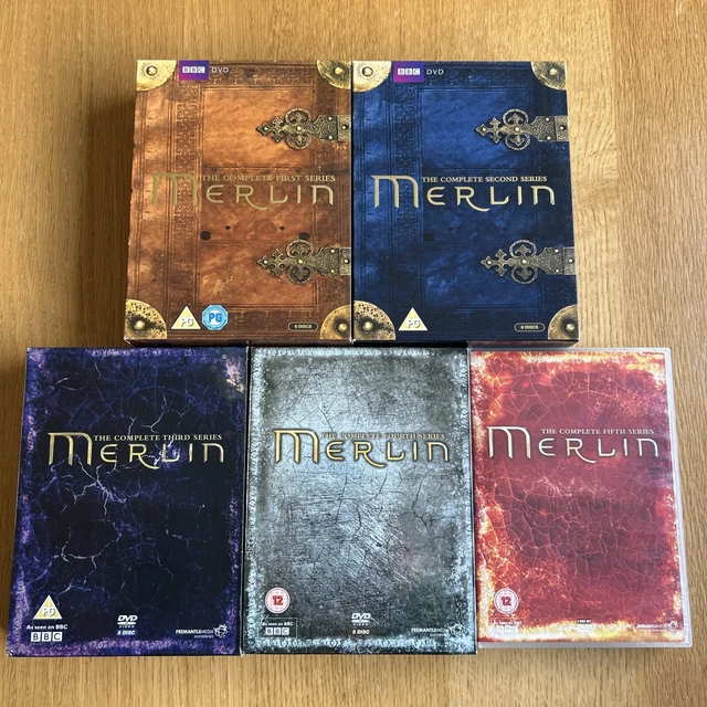 MERLIN COMPLETE COLLECTION Series 1-5 DVDs Box Set All 65 Episodes £49. ...