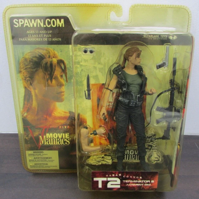 FIGURINE ARTICULÉE MCFARLANE Toys Movie Maniacs 5 Terminator 2 Sarah ...