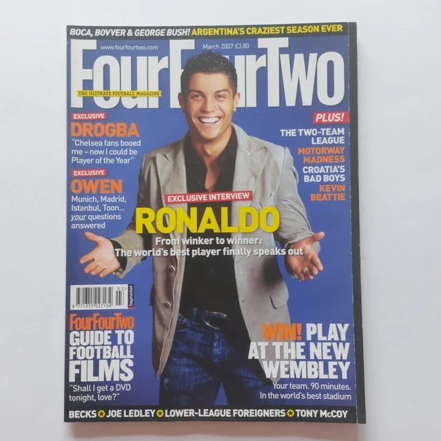 442 FOUR FOUR Two UK Magazine RONALDO Interview, Drogba, Owen (MAR 2007 ...