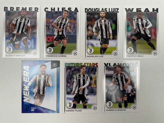 TOPPS UCC FLAGSHIP Edition 2024/25 Lot 6 Bases Cards + 1 insert ...