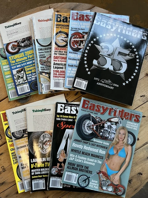 EASYRIDERS MAGAZINE LOT 2006 complete year centerfolds biker motorcycle ...