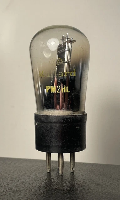 MULLARD PM2HL TRIODE Valve Tube Tests Good Made in England Glass in ...