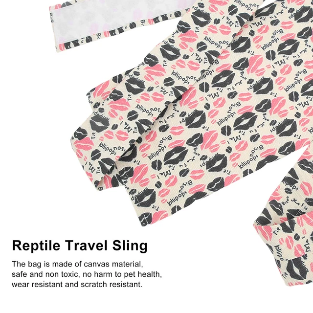 BEARDED DRAGON CARRIER Safe Pet Reptile Travel Sling For Lizards Guinea ...