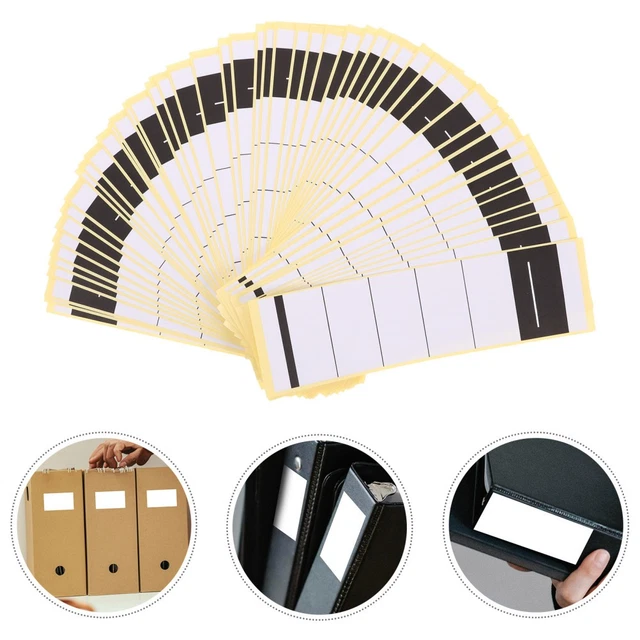 50 PCS FOLDER Spine Tags File Organization Labels Binder Stickers Chart ...