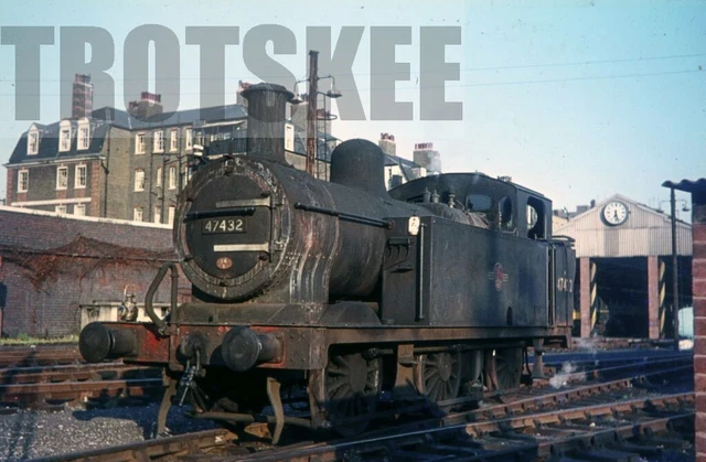 35MM SLIDE BR British Railways Steam Loco 47432 Class 3F Marylebone ...