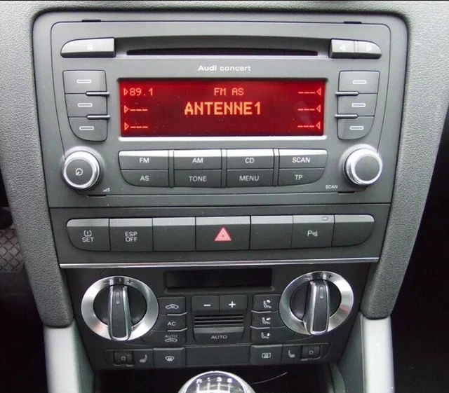 AUDI A3 8P TT Autoradio Concert 2 DIN Cd Mp3 mit Radio Code EUR 119,00 - PicClick DE