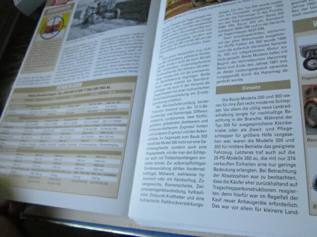 TRAKTOR DATENBLATT Bautz-Nuffield 6 Dieselschlepper Universal 3 und 4 ...