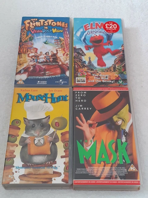 THE FLINTSTONES/ELMO/MOUSEHUNT/THE MASK Video Tapes VHS £1.99 - PicClick UK