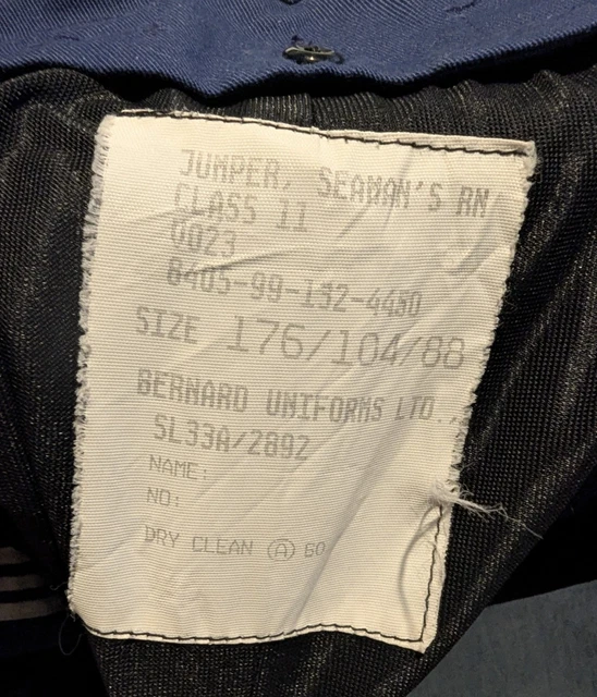 1940S WW2 ROYAL navy Square Rig Jacket And trousers 30/32 £53.14 ...