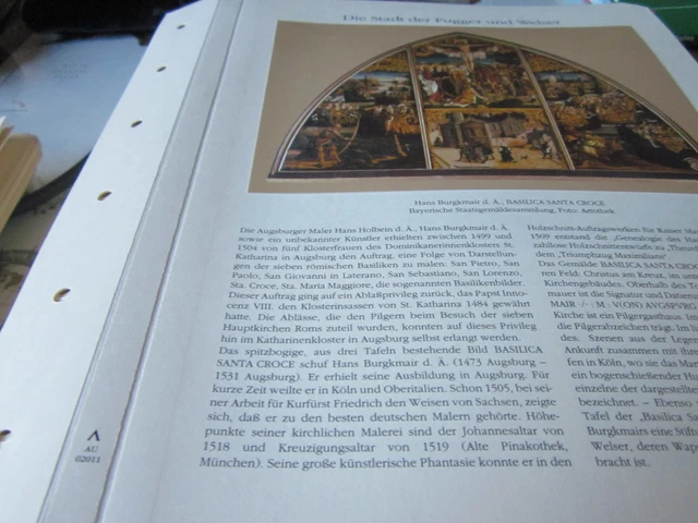 AUGSBURG 2011 Basilica Santa Croce Bild Hans Burgkmair d. Ä 1504 EUR 6 ...