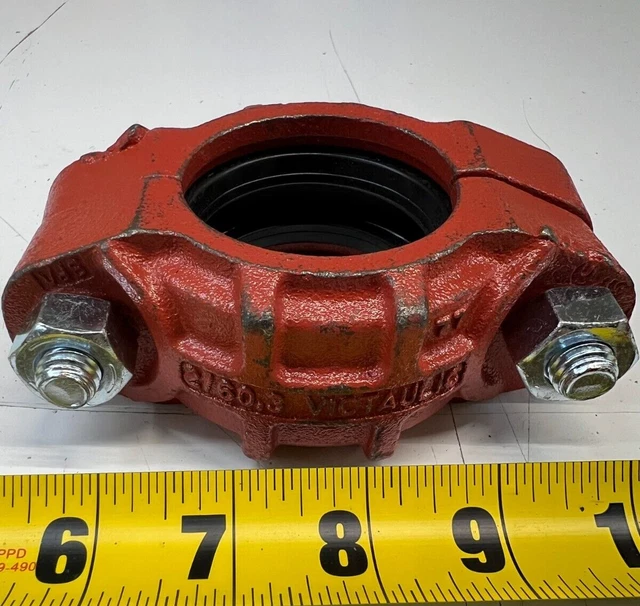 2& VICTAULIC FIRELOCK Flexible Grooved Coupling Style 77 Ductile Iron ...