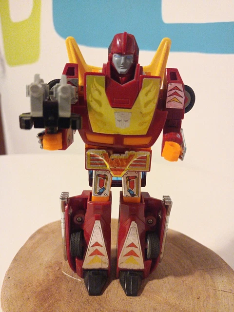 VINTAGE TRANSFORMERS G1 Hot Rod Targetmaster Complete W Firebolt Hasbro ...