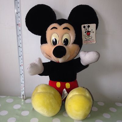 VINTAGE RETRO MICKEY Mouse Soft Toy WALT DISNEY Company Collectable ...