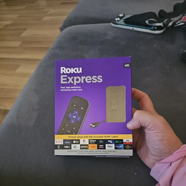 ROKU EXPRESS HD Streaming Device with High-Speed HDMI Cable and Stan £ ...